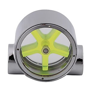 Water Indicator,Tungsten Alloy G1/4" Standard Female to Female Thread Computer Water Cooling Indicator