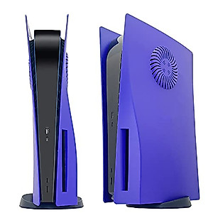 Faceplate for PS5 with Cooling Vents and Dust Filter DOBEWINGDELOU Face Plate Console Cover Replacement Side Plate Shell for PS5 Disc Edition Dustproof Accessories ABS Case Purple