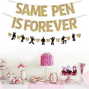 PartyForever Bachelorette Party Decorations Supplies Set with Hen Party Banner and Dancers Garland Bridal Shower Kit