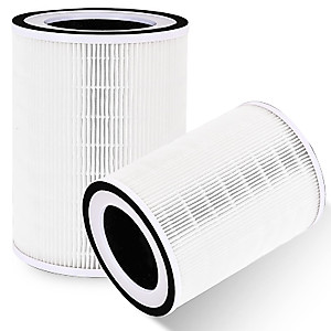 True HEPA KILO Filter 360°3 Stage Replacement Filters Compatible for Afloia KILO/KILO Pro/MIRO/MIRO Pro air purifier, H13 True HEPA filter, 2 PACK