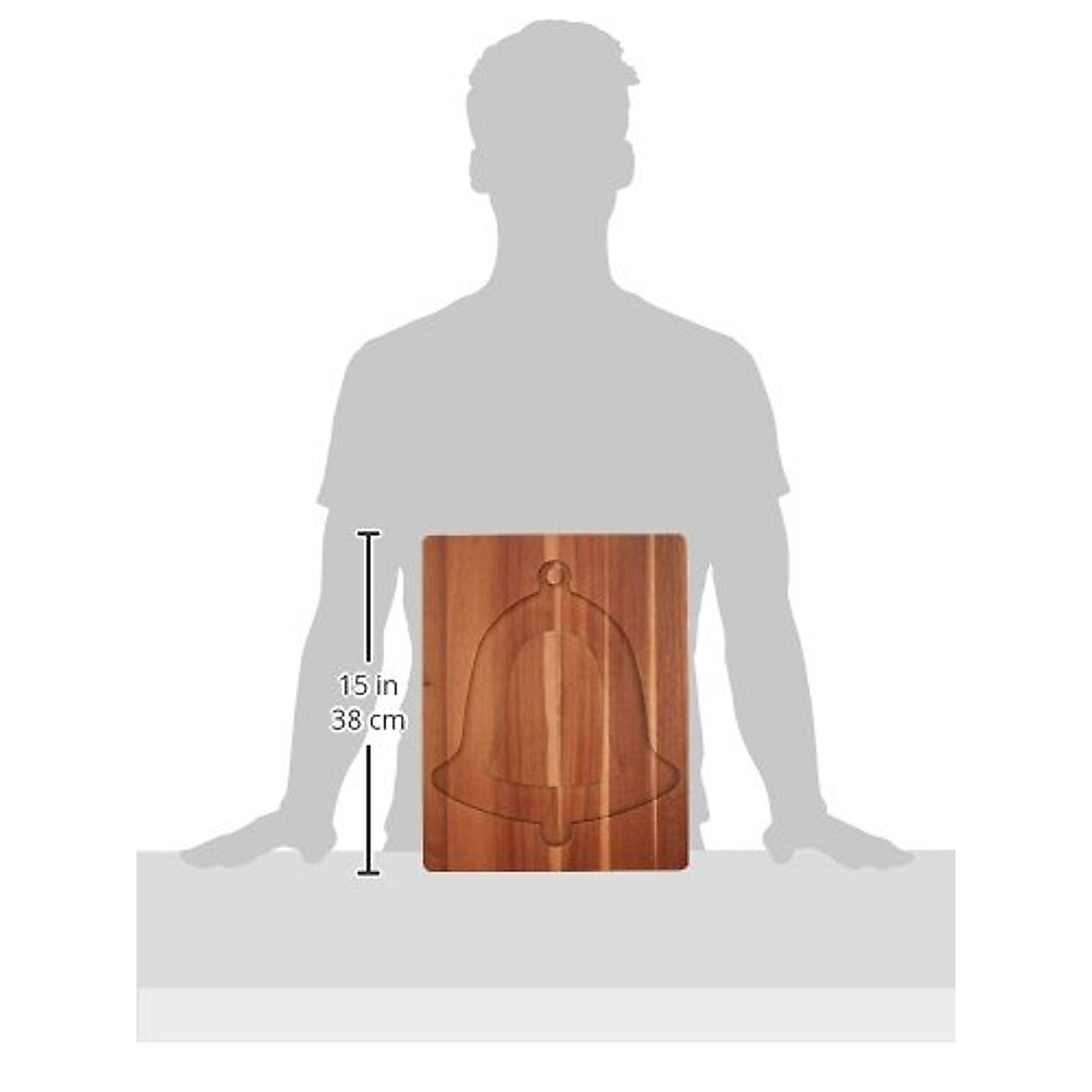 Lenox Bell Cracker and Cheese Board, Brown