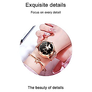 K KAIMORUI Smart Watch for Women IP68 Waterproof Smart Watches Heart Rate Fitness Watch Pedometer Female Smartwatch Activity Tracker for Andriond iOS Phones (Gold Diamond)
