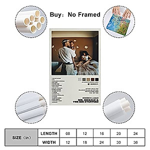 Kendrick Music Poster Lamar Mr. Morale & The Big Stepper Album Cover Poster Canvas Art Poster And Wall Art Print Bedroom Decor Posters 12x18inch(30x45cm)