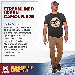 Vertx Men's Standard Cutback Slim Fit Pants Tactical Gear with Pockets Lightweight Stretch Quick Dry Odor Control Outdoor Pant, DEEP Navy, 40W x 32L