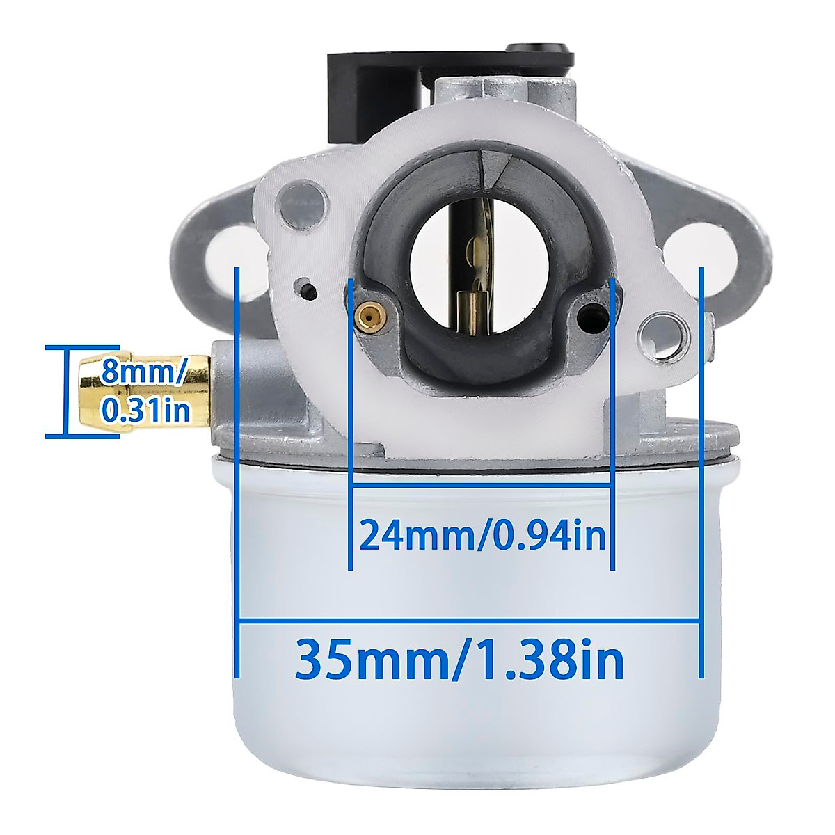 FitBest 799868 Carburetor for Briggs & Stratton 498170 497586 497314 698444 498254 497347 694202 693909 692648 Replace 14111 Carburetor fits Most 122000 Model Engines