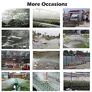 MMBBOD 5-Pack Brass Nozzle Extensions, Flexible Mist Rod for Outdoor Misting System, Misting Extended Pole 10/24 UNC for Garden, Humidification, Outdoor Cooling, Dust Control (5.9Inch), sliver