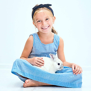 Shame On Jane Hairband, 8 pack of Colorful Headbands for Girls - Removable Bow - Cute Hair Accessories for Girls with 10 Extra Hair Elastics