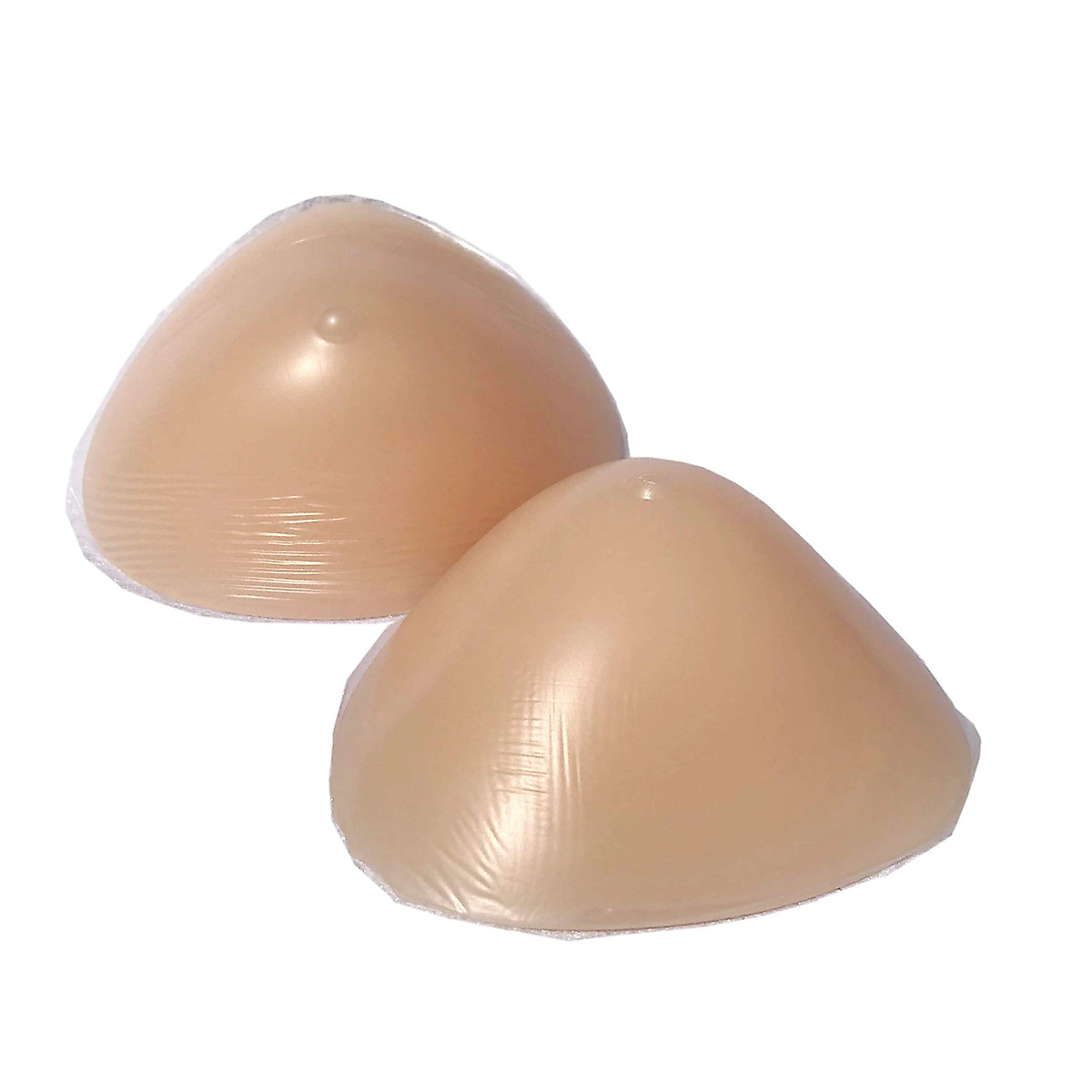 Silicone Breast Form Woman Mastectomy Prosthesis Bra Enhancer Inserts 1 Pair (1000g/Pair (D Cup)) Beige