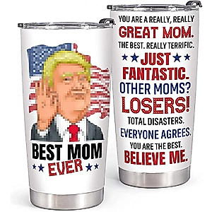 Gifts for Mom from Daughter, Son, Kids - Mom Gifts from Daughter, Son for Christmas, Mothers Day - Birthday Gifts for Mom, Mom Birthday Gifts - Funny Presents for Mom, Best Mom Ever Gifts Tumbler 20Oz
