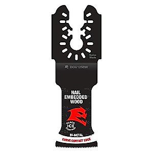 Diablo DOU125BW3 1-1/4 in. Universal Fit Bi-Metal Oscillating Blades for Nail-Embedded Wood (3-Pack)