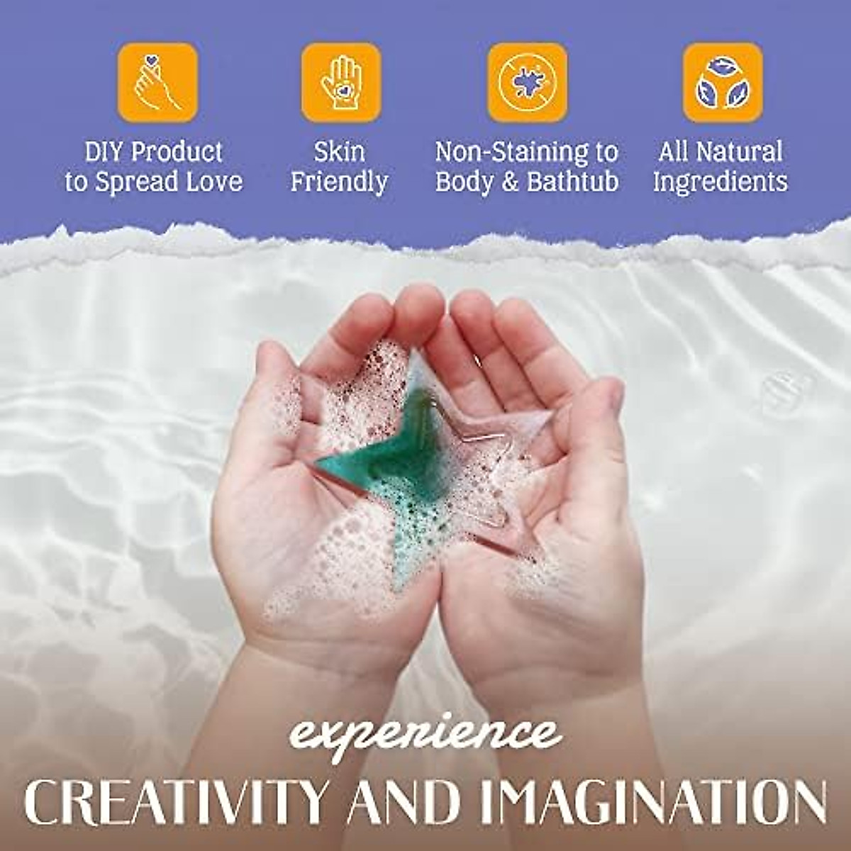 Kiss Naturals - Soap Making Arts & Crafts Kit for Kids with Organic Ingredients - Glycerin Soap DIY STEM Activity - Make 16 Soaps - with Reusable Silicone Molds, Natural Fragrances, Mica-based Colors