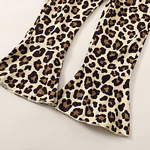 Baby Girl 2nd Birthday Outfit Girl 2 Year Old Birthday Outfit Toddler Leopard Clothes (Leopard,2T)
