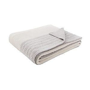 Member's Mark Heathered Border Cozy Knit Throw (Gray)