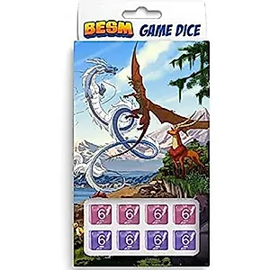 BESM (Big Eyes, Small Mouth) Anime and Manga Adventures RPG Dice