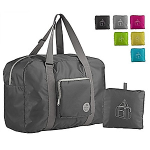 WANDF For Spirit Airlines Personal Item Bag 18x14x8 Foldable Travel Duffel Carry on Weekender Overnight for Women Men