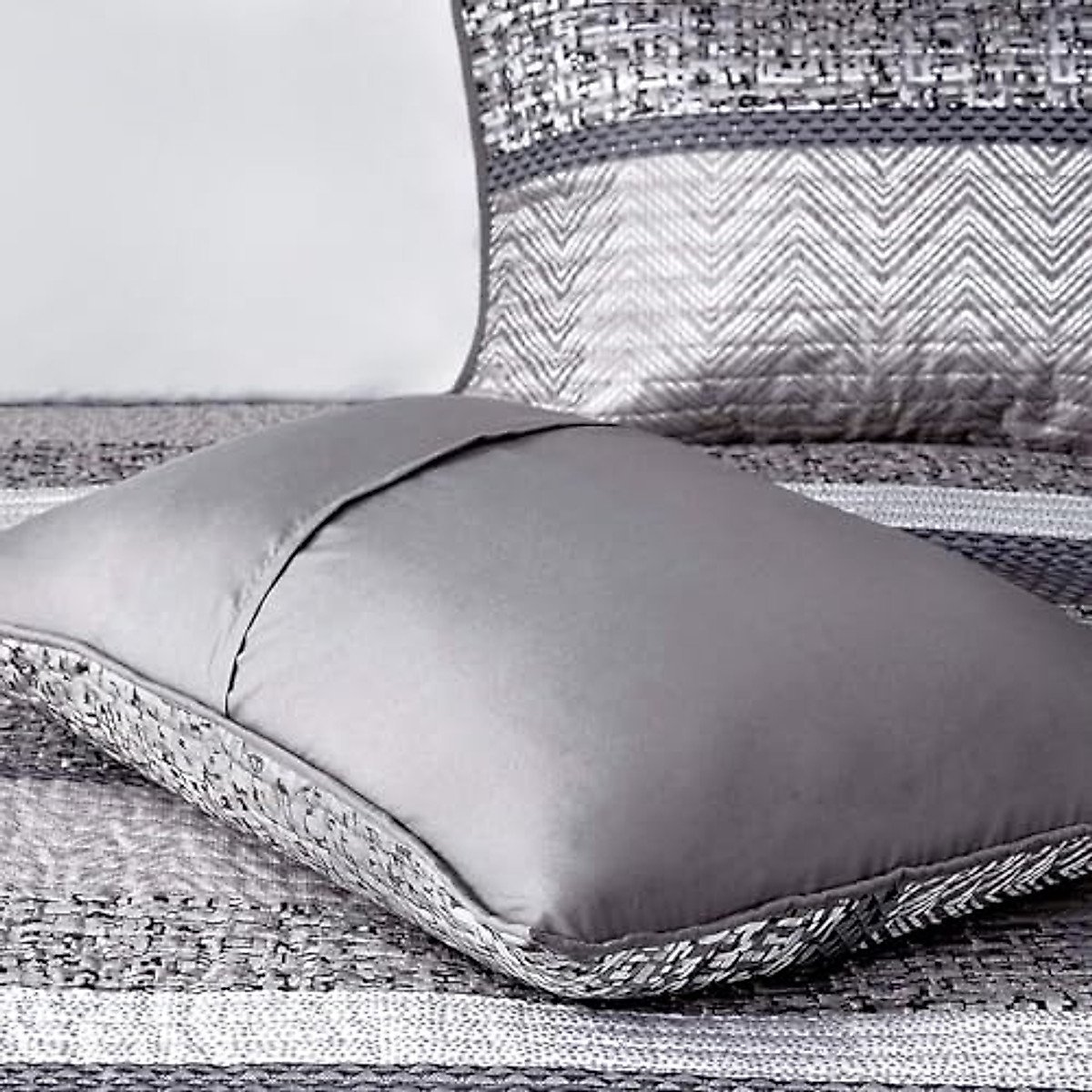 Madison Park Quilted Cal King Coverlet Set in Grey/Taupe Finish MP13-3400