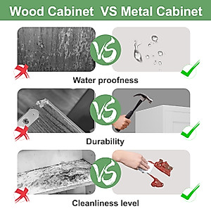 70.9" H Metal Armoire Wardrobe Closet, Adjustable Shelve, Clothes Drying Pole, Steel Wardrobe Cabinet for Bedroom (White)