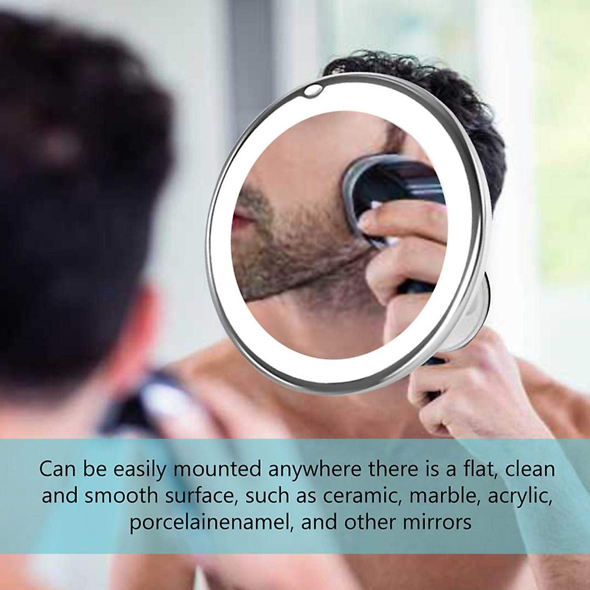 FQYYDD Illuminated Makeup Mirror Led Makeup Mirror Lamp 10X Amplification