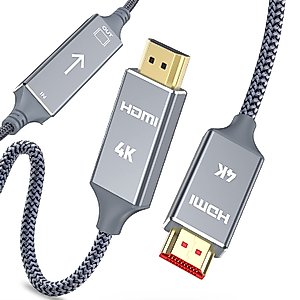 Capshi 4K HDMI Cable, HDMI Cord (35 feet HDMI to HDMI, Top Series) Supports 4K@60HZ, 1080p FullHD, UHD, Ultra HD, 3D, High Speed HDMI to HDMI Compatible UHD TV, Blu-ray, PS4/3, Monitor