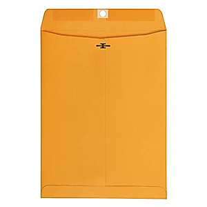 Office Depot® Brand Clasp Envelopes, 9" x 12", Brown, Box of 100