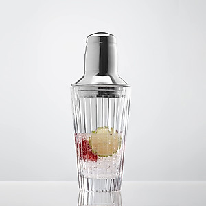 Grace Era Glass Cocktail Shaker, 17oz Martini Shaker Glass Bar Set, Professional Margarita Mixer Drink Shaker, Mixing Shaker Bartending Glass for Cocktails, Margarita