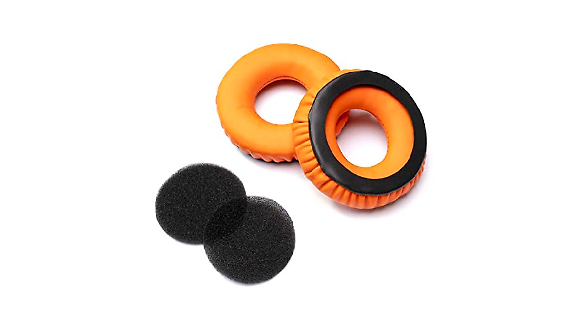 Voarmaks Orange Ear Pads & Headband for Sennheiser HD25 Series