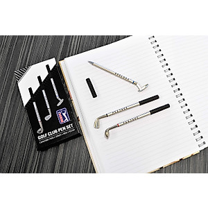 PGA Tour 3 Piece Golf Pen Gift Set,silver