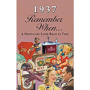 1937 REMEMBER WHEN CELEBRATION KardLet: Birthdays, Anniversaries, Reunions, Homecomings, Client & Corporate Gifts