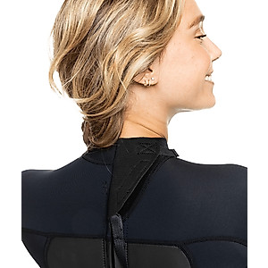 Roxy Womens 3/2 Prologue Back Zip Fullsuit (Black, 14)