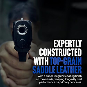 DeSantis Sof-Tuck Gun Holster with Adjustable Cant, Soft No-Slip Suede, Fits S&W SHIELD/RUGER SR9C/SPRINGFIELD HELLCAT, Unisex Holster, Available for Most Concealable Handguns in Right and Left Hand