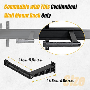 CyclingDeal Fat Hanger for Bike Wall Rack - Fat Hanger ONLY - Bicycle Storage - for Road or Mountain Bicycles