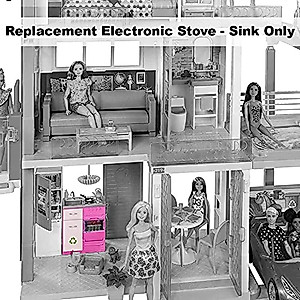 Replacement Part for Barbie Dreamhouse Playset - FHY73 - Replacement Electronic Stove-Sink