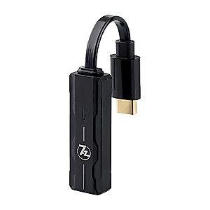 Linsoul 7HZ SEVENHERTZ 71 Portable Headphone Amplifier DAC Dongle with AK4377 Chip, High-End OCC Cable, Supports Android 5.1 and Above