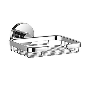 qinisi Brass Bathroom Accessories Soap Basket Lavatory Soap Dish Holder Wall Mounted Chrome