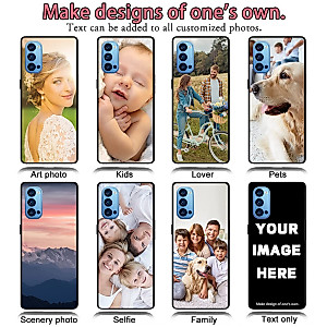 Styletify Customized Photo Case for Oppo Realme GT 2/GT Neo 2,Personalized Picture Case Shockproof Silicone Case Soft Candy Custom Phone Case Birthday Mother Day Protective Phone Cover Black