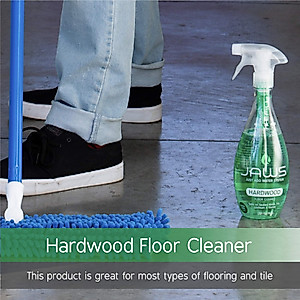 JAWS Cleaners Ultimate Cleaning Kit, Multi-Surface Kitchen, Glass, Shower, Granite, Hardwood Floor and Disinfectant, 2 Refill Pods of Each, Includes Microfiber Cloths