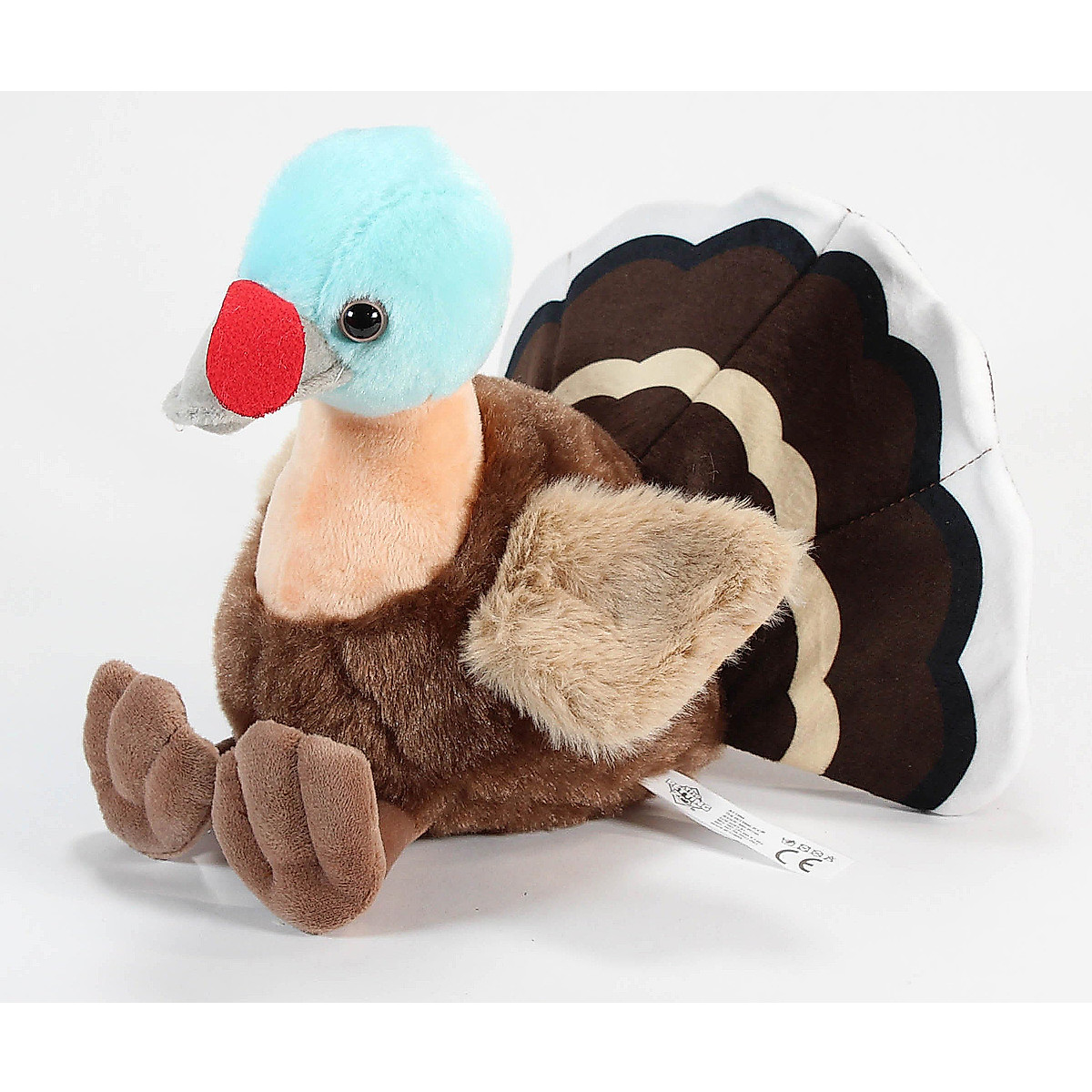 The Petting Zoo Turkey Stuffed Animal Plushie, Gifts for Kids, Wild Onez Wildlife Animals, Turkey Plush Toy 9 inches