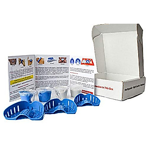 Impact Nightguards Self-Equilibrating Grind Guard for Moderate to Severe Teeth Grinding -Direct From Dental Lab (3MM LOWER BLUE)
