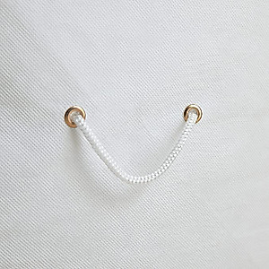 STUFF & THINGS 2 Pack PVC Storage Bags for Bedroom, Clothes and Blanket Organizer, Double Zipper Organization Bag, Foldable Fabric Boxes Laundry Room, Large Capacity Comforter Bag (2 White)