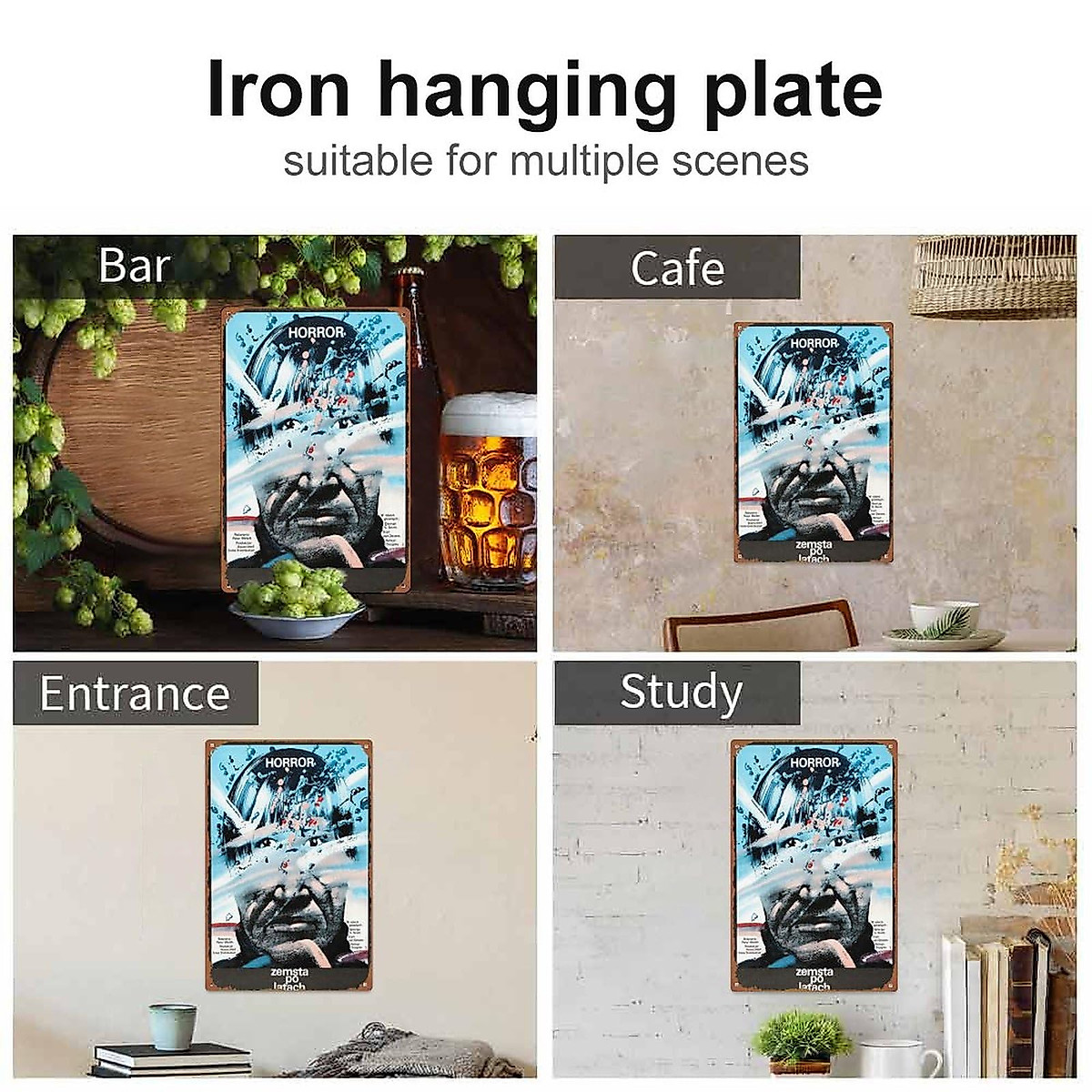 The Changeling Professional Tin Poster- Ideal Wall Decor for Bars, Cafes, Offices, Restaurants, Homes, Gardens, Shops, Clubs - 12 X 8 Inches