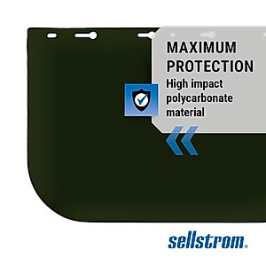 Sellstrom Replacement Polycarbonate Window - for 390 Series Face Shields - ANSI Z87.1