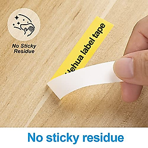 Hehua 6 Pack Compatible M Series Label Tape Replacement for Brother 12mm 0.47" M Tape Color MK231 MK131 MK431 MK531 MK631 MK731 for P-Touch PT-65 PT-M95 PT-45M PT-80 PT-90 PT-70 Label Maker Refills