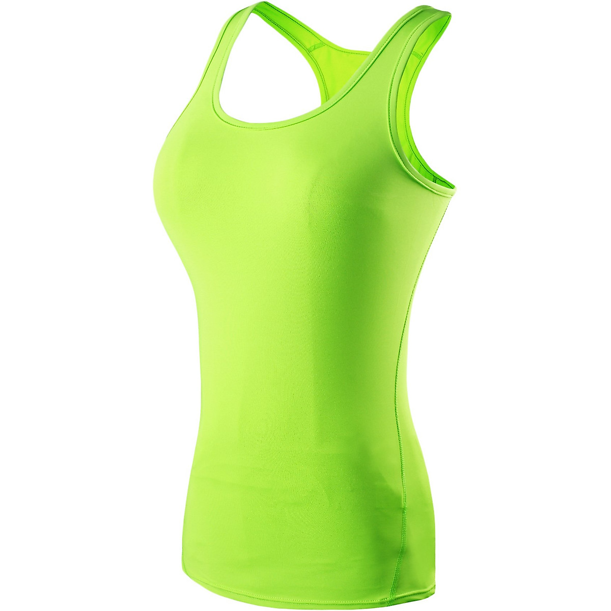 NELEUS Women's 3 Pack Compression Athletic Tank Top for Yoga Running,Green,Blue,Red,EU 2XL,XL