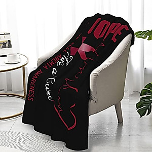 IMEEGIEN Hope for A Cure Sickle Cell Anemia Awareness Throw Blanket for Couch 32x48 Inch Soft Blankets Lightweight Warm Sofa Dorm Home Blanket Anti-Pilling Blanket