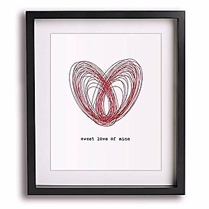 Guns & Roses | Sweet Child Of Mine - song lyric wall art print music poster heart home decor