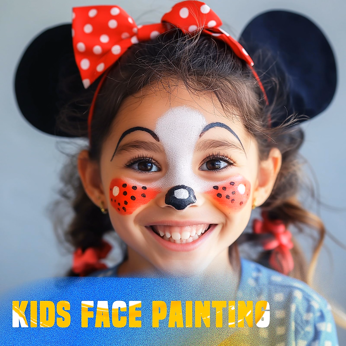 nsxsu Halloween Makeup Kit, White + Black + Red Face Paint 165g(5.8oz ), Face Painting Kit for Kids and Adults, Body Paint Kit with Brushes for Halloween SFX Makeup Skull Clown Art Theater