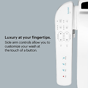 Brondell LT89 Swash Electronic Bidet Toilet Seat for Round Toilets & SWF44 Swash Bidet Filter Bundle