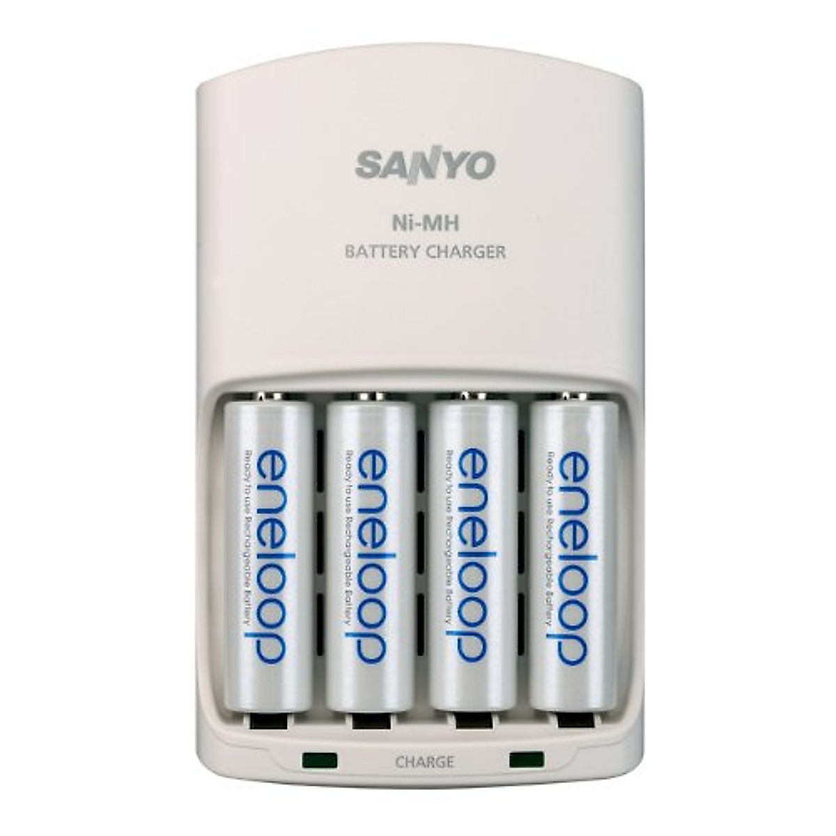 SANYO SEC-MQN064N 4-Position Charger with 4 AA ENELOOP Batteries