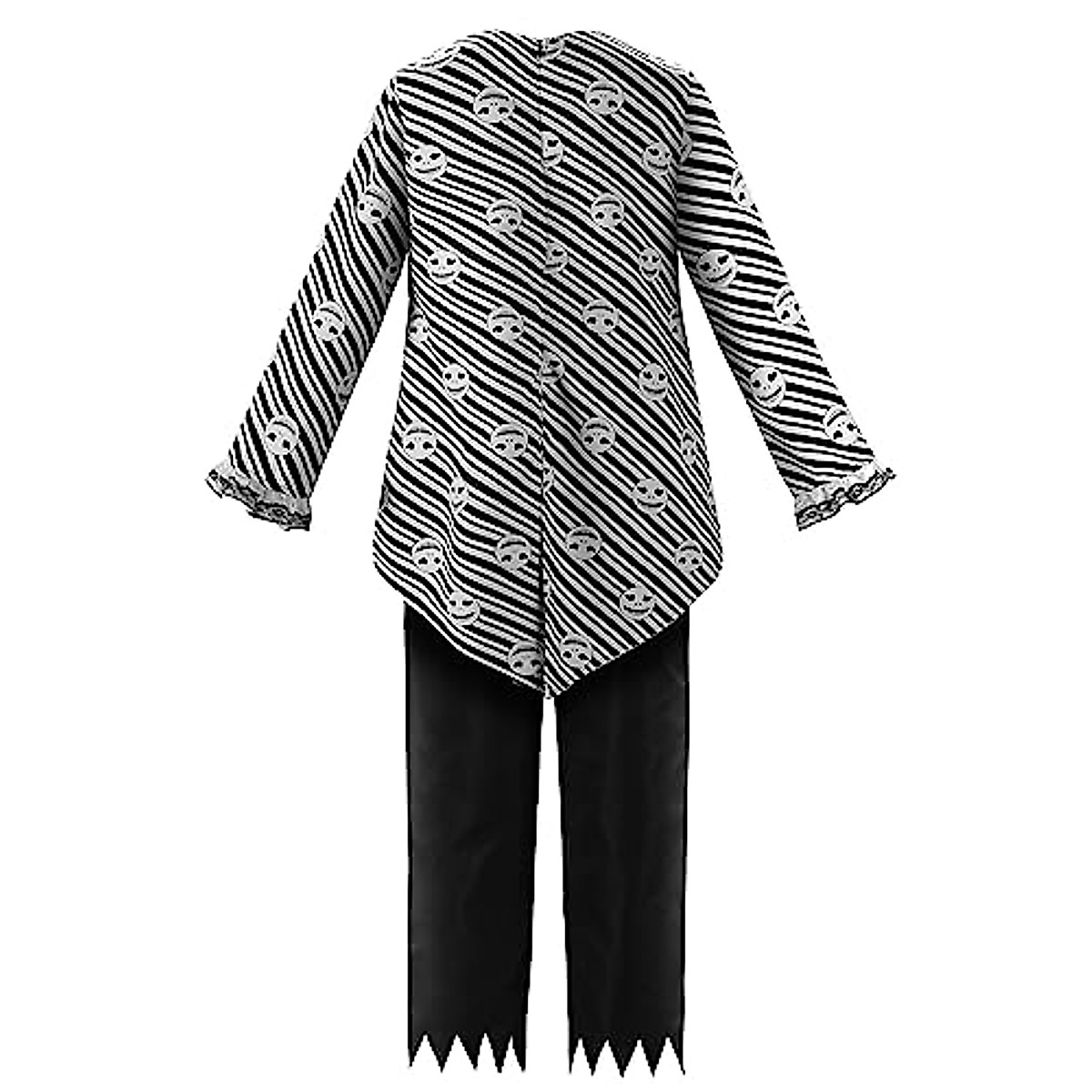 ReliBeauty Skeleton Costume Kids Christmas Costume for Boys with Hat,Black 10-12/150