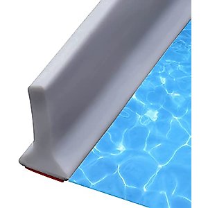 Collapsible Shower Water Guard 39 Inch Water Splash Guard Water Dam Barrier Shower Threshold for Shower Stall, Stay Dry Retainer for Wet and Dry Separation for Bathroom(39,Grey)